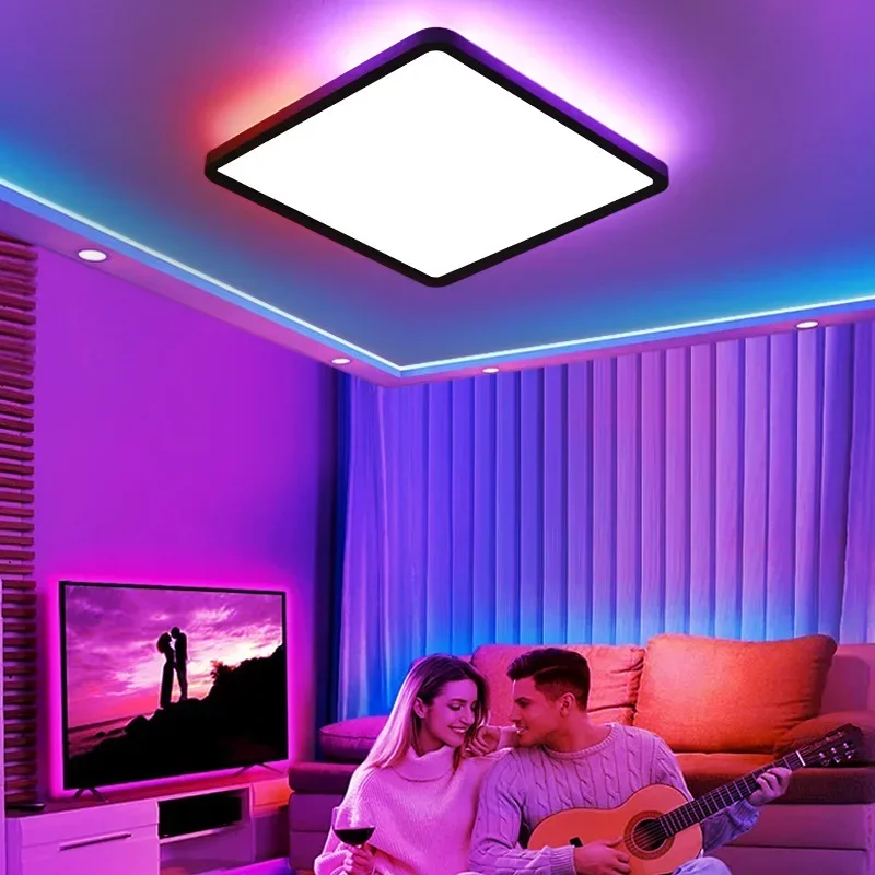 Smart-Ceiling-Lamp-RGB-LED-Lights-Tuya-APP-Remote-Control-Ceiling ...