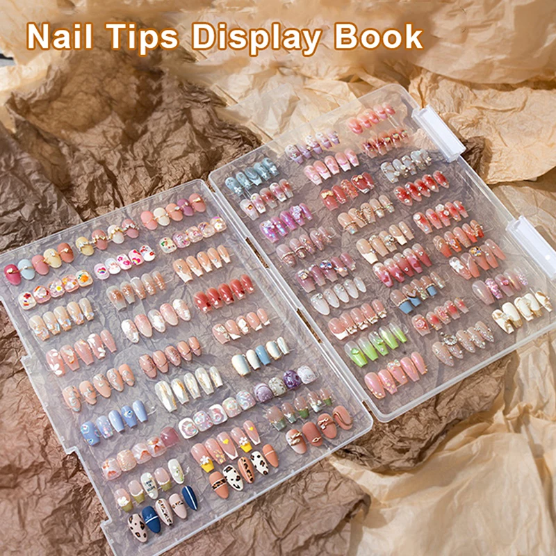Nail-Tips-Display-Book-Nail-Art-Showing-Shelf-Gel-Polish-False-Nails ...