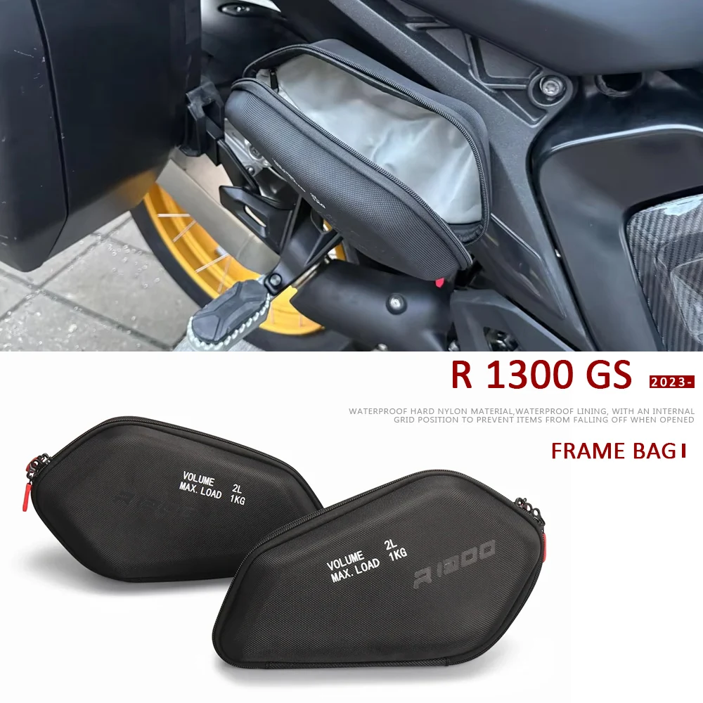 2L Motorcycle Side Frame Bag Storage Package Bags Waterproof Bag FOR ...