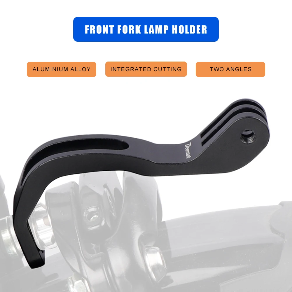 Bicycle-Front-Light-Holder-Aluminum-Alloy-Lamp-Bracket-Folding-Bike ...