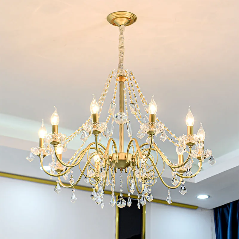 modern-luxury-crystal-chandeliers-living-room-lamps-home-dining-room ...