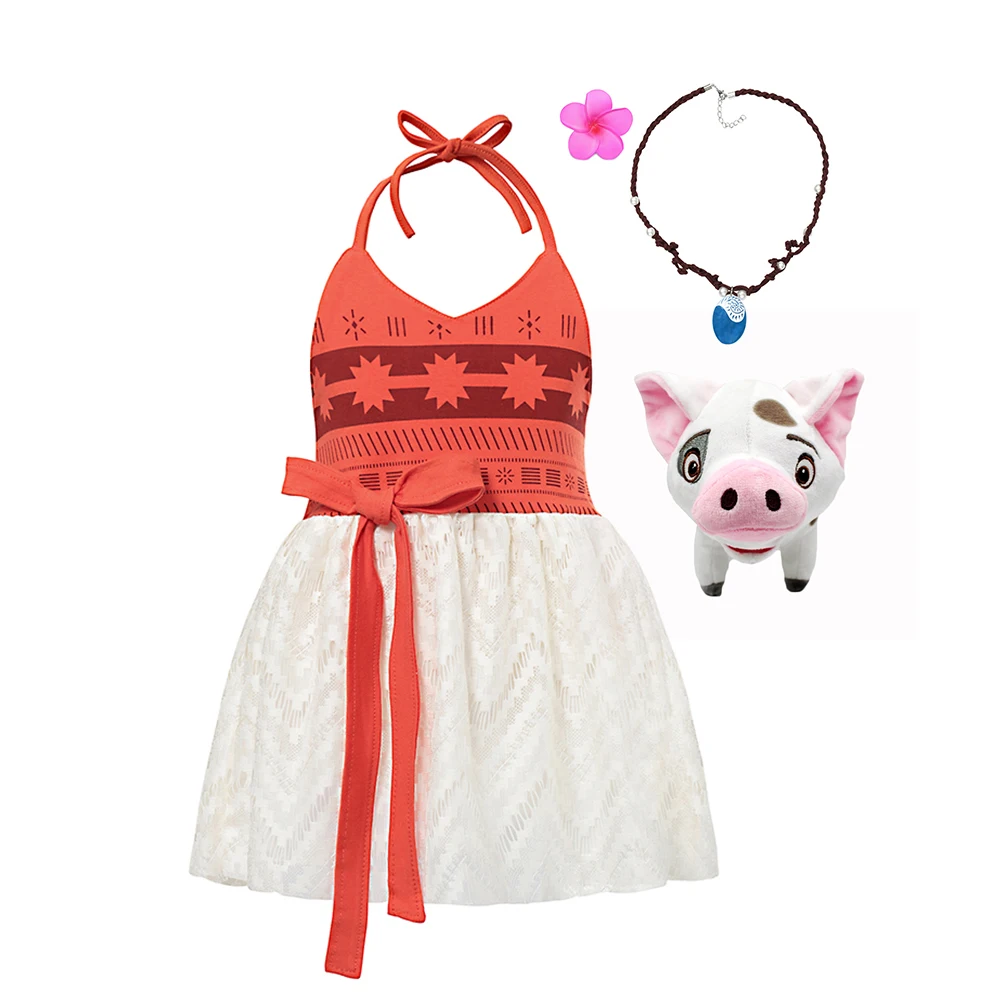 Disfraz de Disney Vaiana para niña, vestido de verano para fiesta de ...