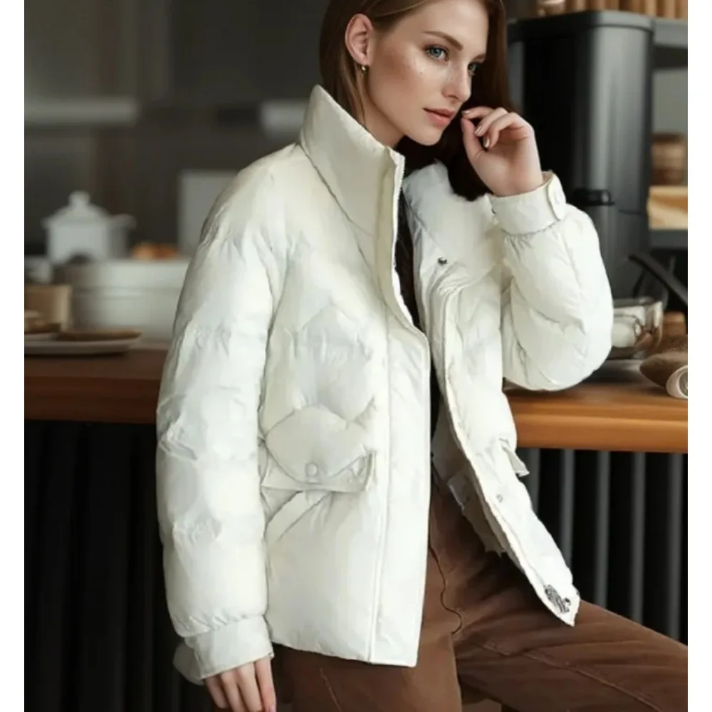 New-Autumn-Winter-Jackets-for-Women-Stand-Collar-White-Duck-Down-Jacket ...
