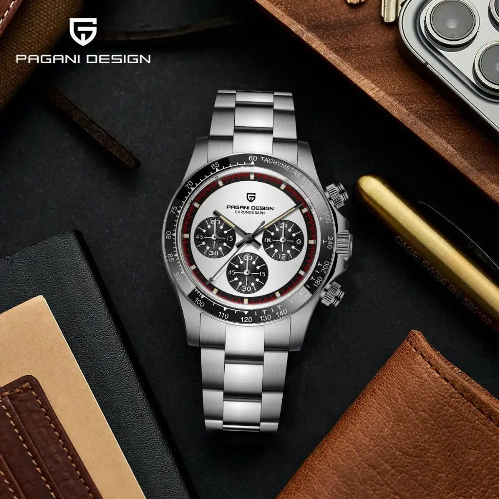 PAGANI DESIGN 2025 nuevo Panda relojes de cuarzo para hombre VK63 reloj ...