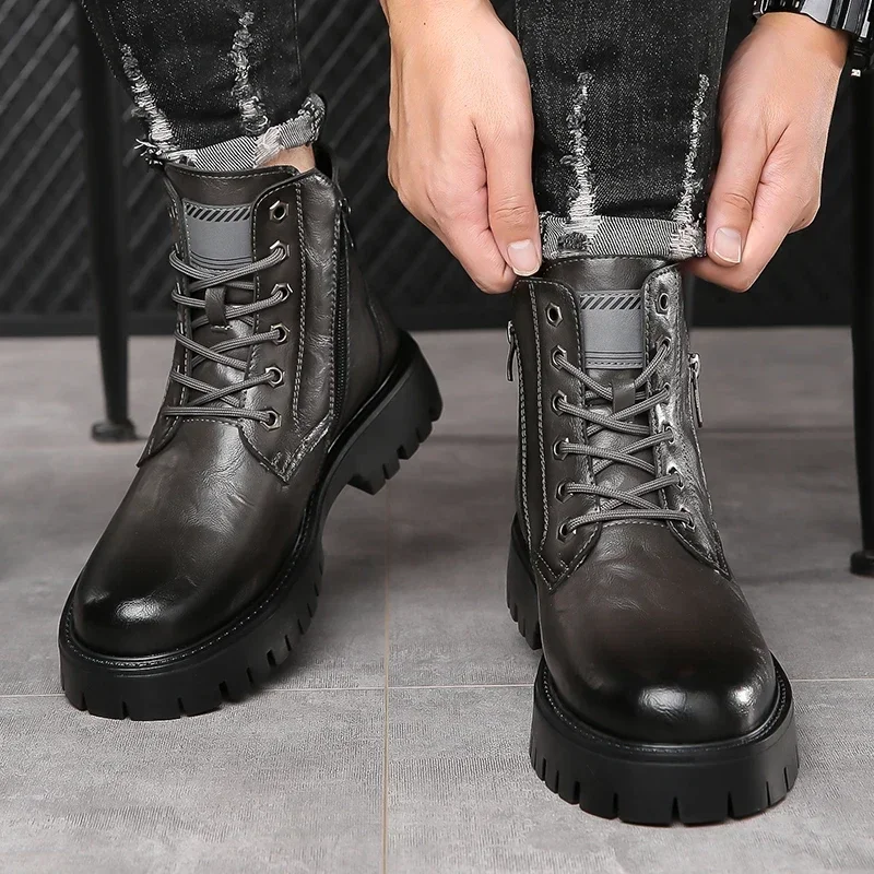 Men-s-Shoes-2023-Fashion-Cross-tied-Men-s-Boots-High-Quality-Side-Zipp ...