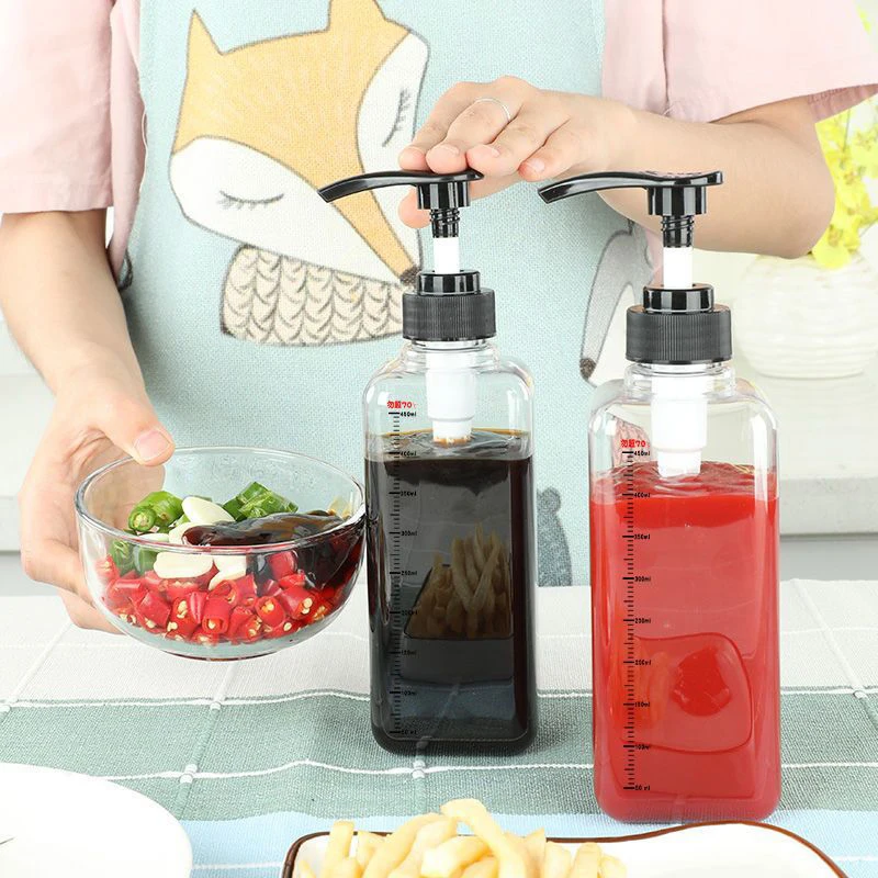 1000ml-Hand-Pressed-Sugar-squeeze-bottle-Liquid-Dispenser-Scale-Syrup ...