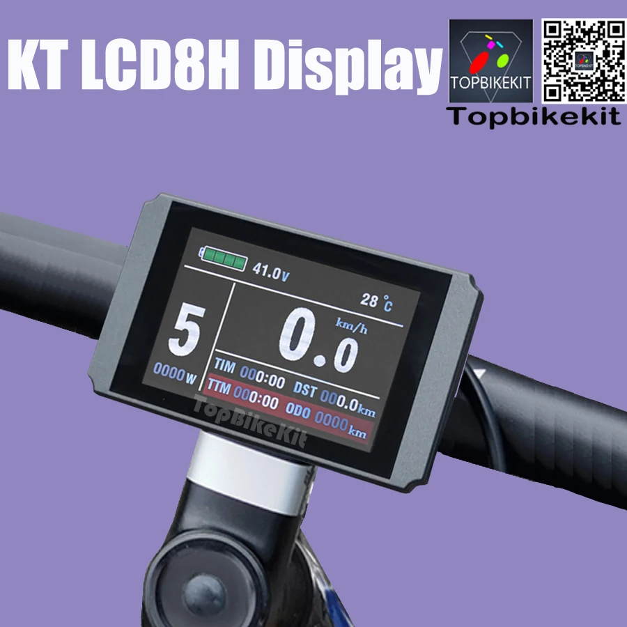 Ebike-KT-Display-LCD8H-Meter-Display-Julet-5pins-WP-Plug-or-SM-Plug-For ...