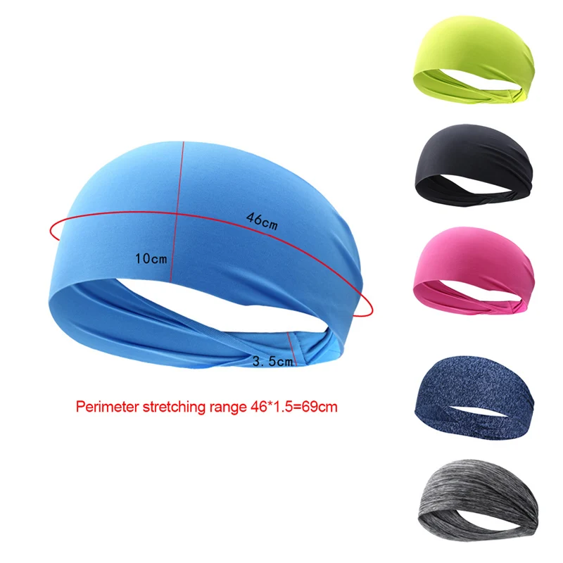 Breathable Sports Headband Men/Women Yoga Fitness Ultra-thin Quick ...