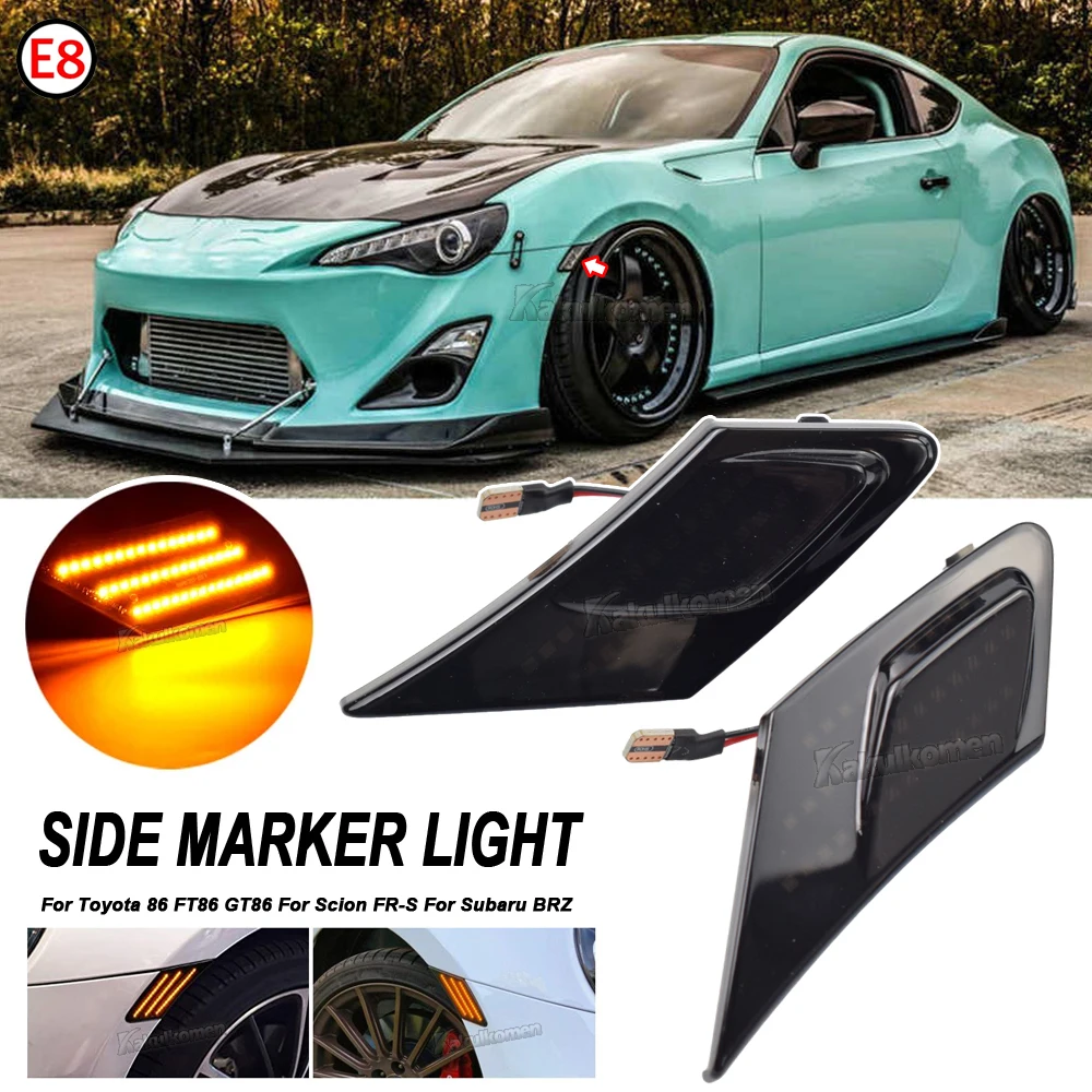 2x-LED-Dynamic-Turn-Signal-Light-For-Toyota-86-FT86-GT86-Side-Marker ...