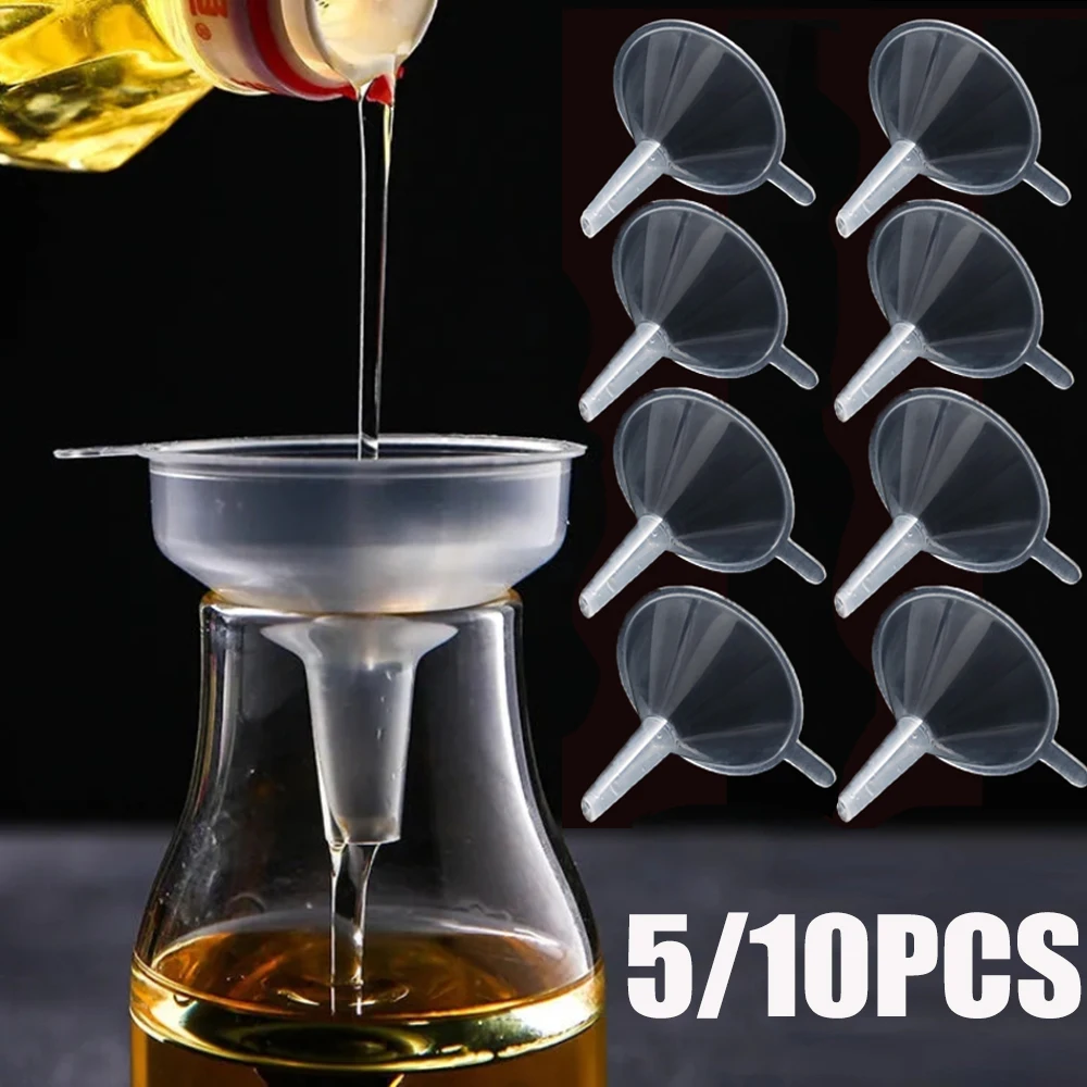 Mini-Funnel-Transparent-Plastic-Funnels-Small-Mouth-Liquid-Kitchen-Oil ...