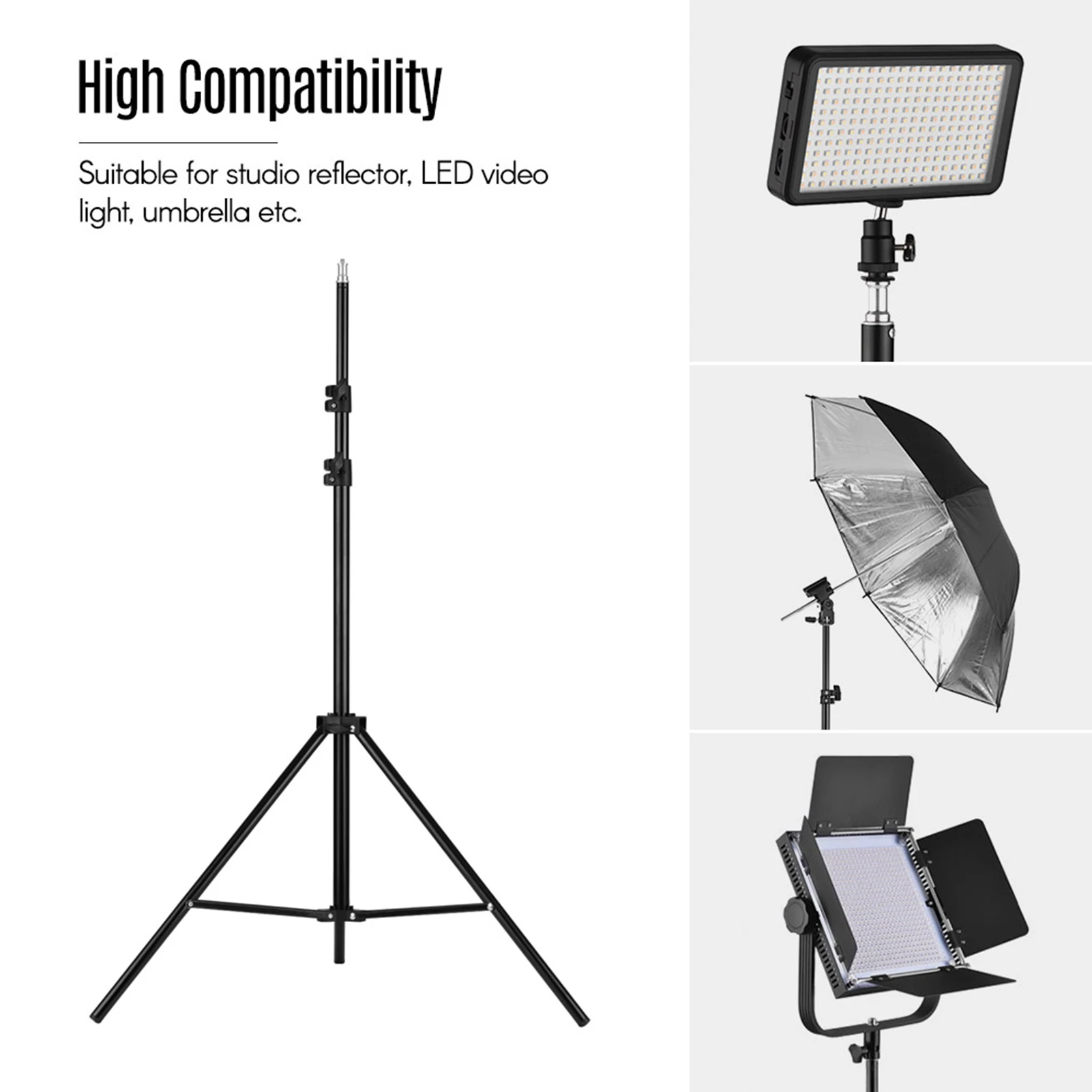 IN-UK-2M-6-6ft-Adjustable-Metal-Tripod-Light-Stand-1-4In-for ...