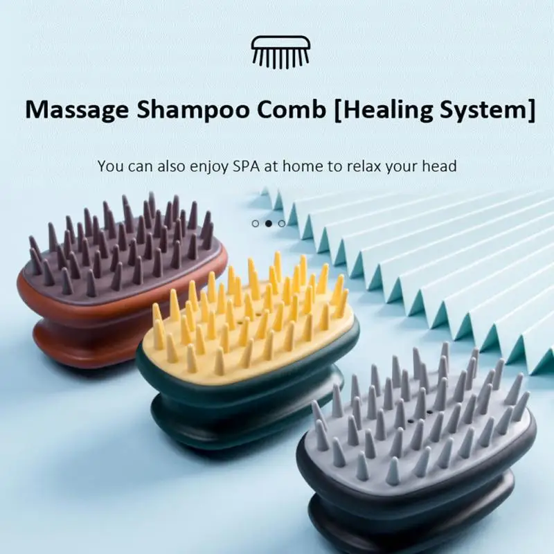 Escova-de-cabe-a-de-silicone-destac-vel-Shampoo-Massage-Comb-Itchy ...