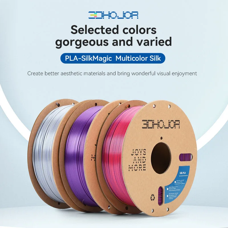 3DHOJOR-Magic-Silk-PLA-3D-Filament-1-75MM-1KG-Dual-Color-Tricolor-Silk ...