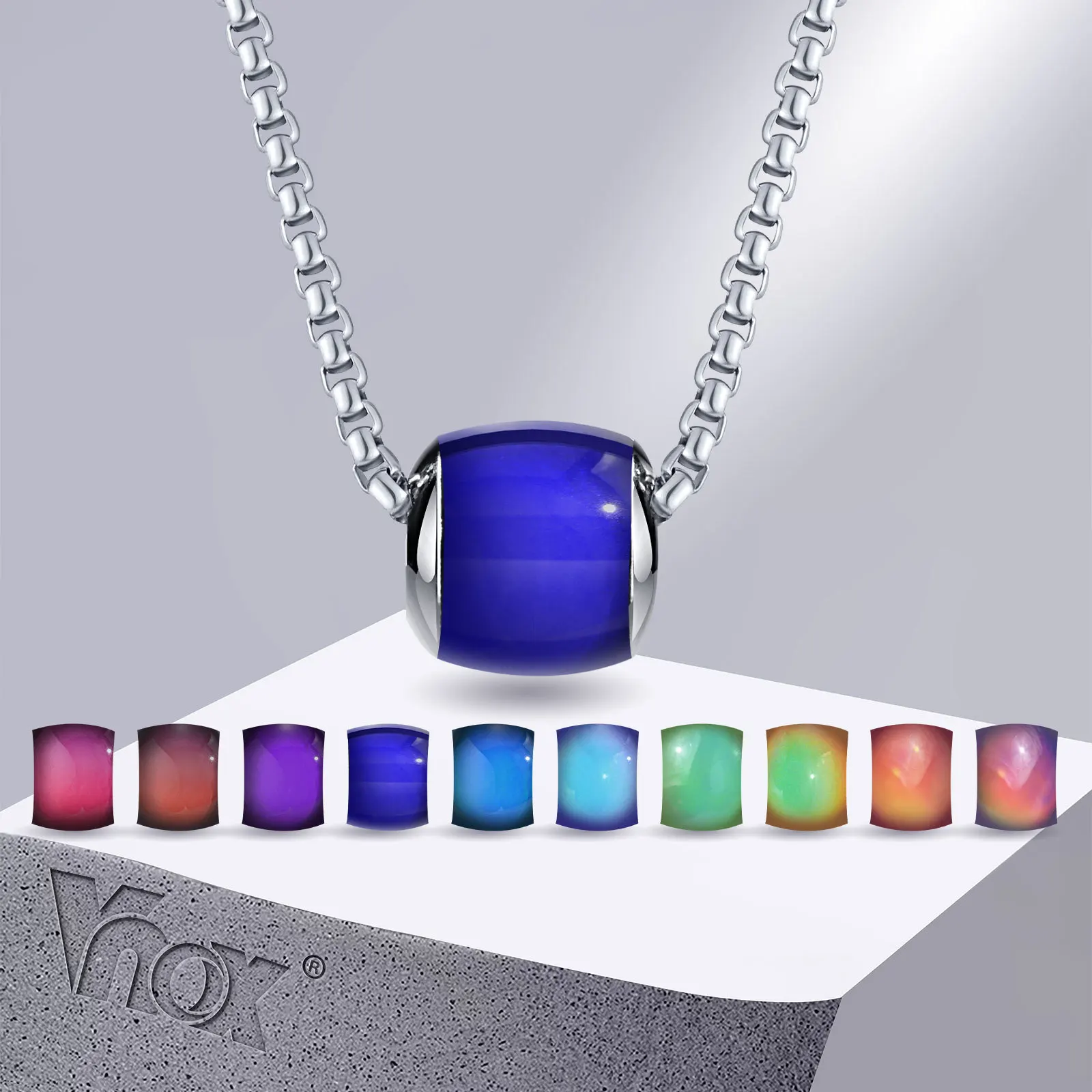 Mood Necklace With Rings For Men