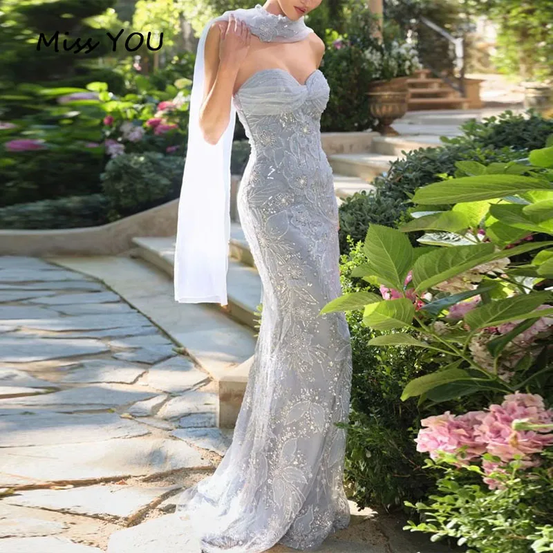Customized Evening Dresses Customized Modern Beaded Sweetheart Sexy ...