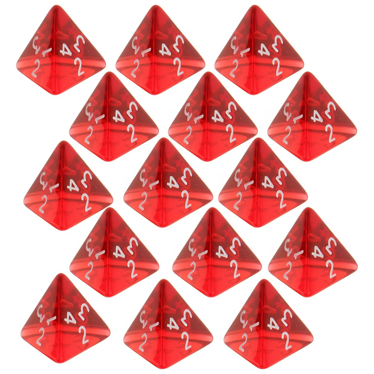 Pack-15-Gem-Multi-Sided-Dices-Polyhedral-Dice-Set-D4-D-D-TRPG-Game-Red ...
