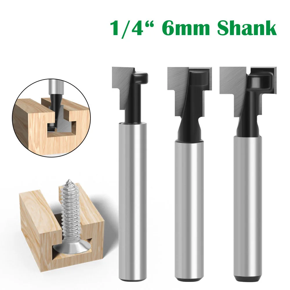 1-pieza-6mm-6-35mm-8mm-v-stago-t-slot-Keyhole-Cutter-Wood-Router-Bit ...