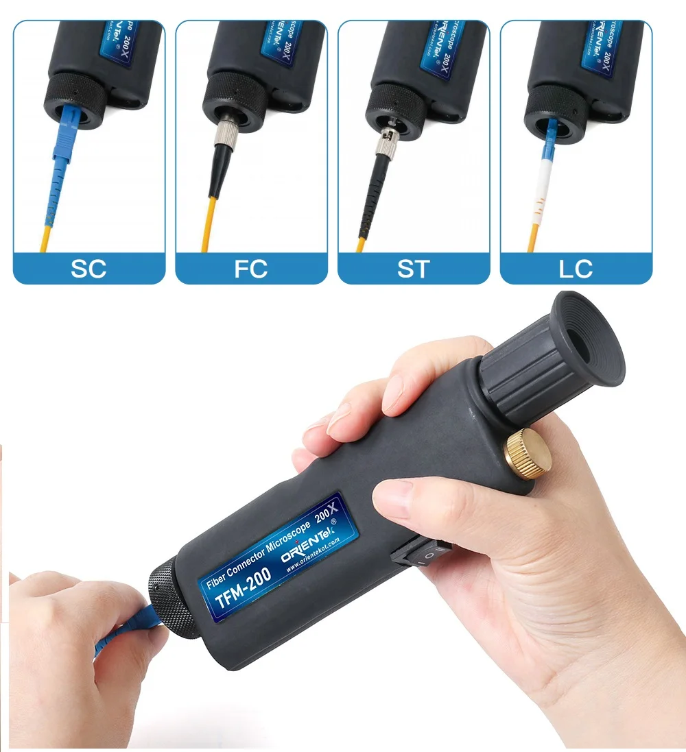 200x-Fiber-Microscope-Orientek-TFM-200-Optical-Inspection-Microscope ...
