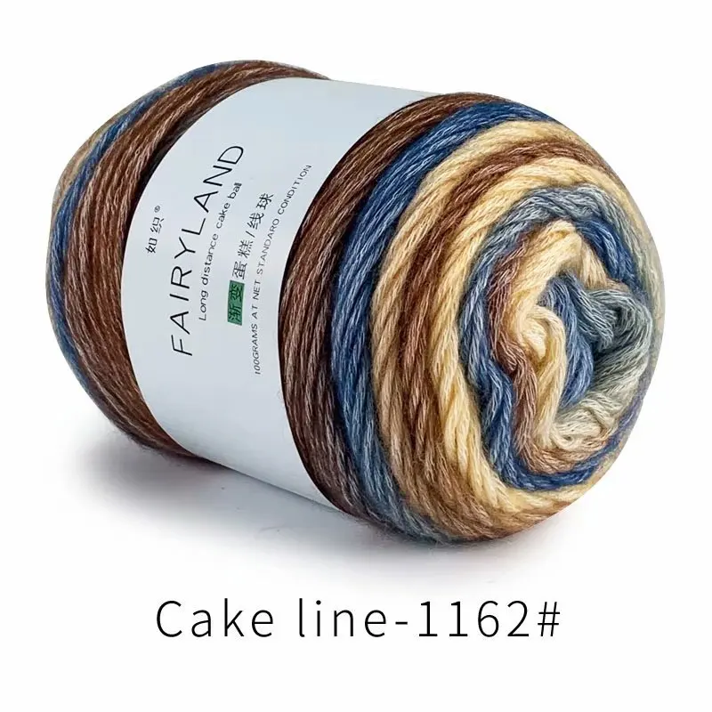 Gradient-Cake-Fairyland-Rainbow-Yarn-60-Cotton-30-Acrylic-10-Wool ...