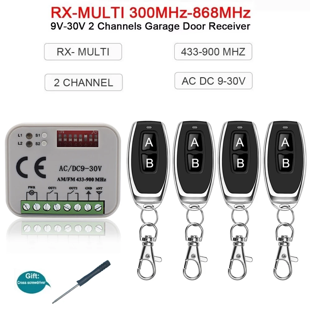 Universal-RX-Multi-Frequency-300MHz-868MHz-433MHz-Receiver-Switch ...
