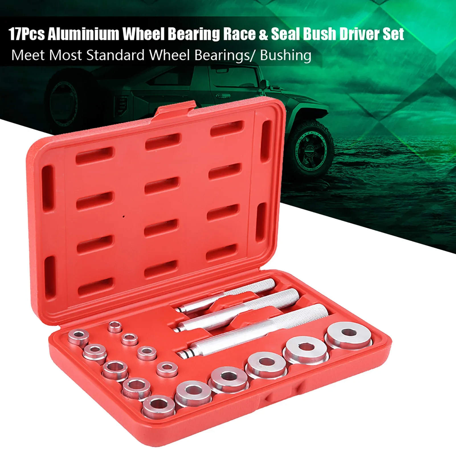 17Pcs Aluminum Wheel Bearing Race & Seal Driver Set - Universal Tool ...
