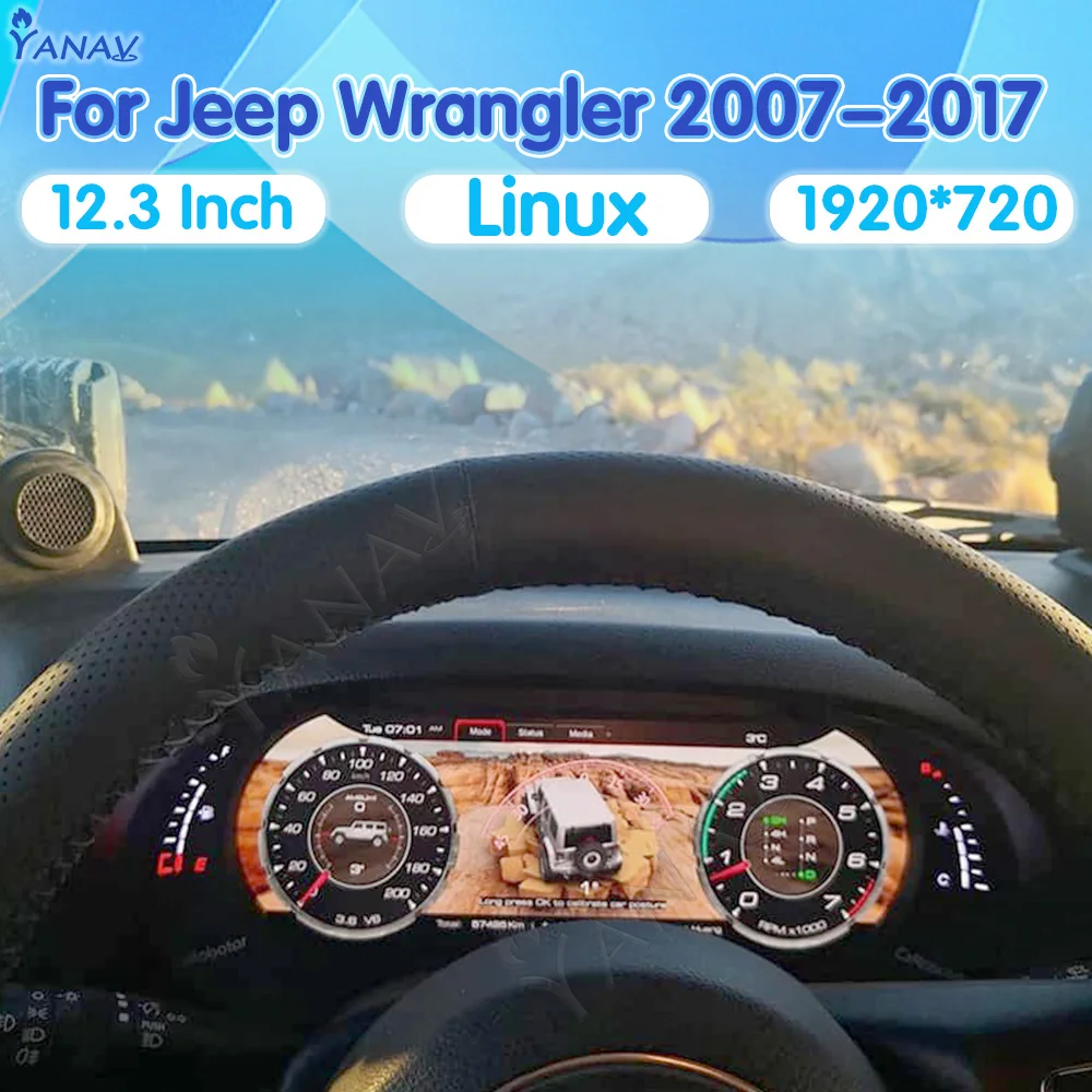 Dashboard-Instrument-Car-Digital-Cluster-For-Jeep-Wrangler-JK-2011-2017 ...