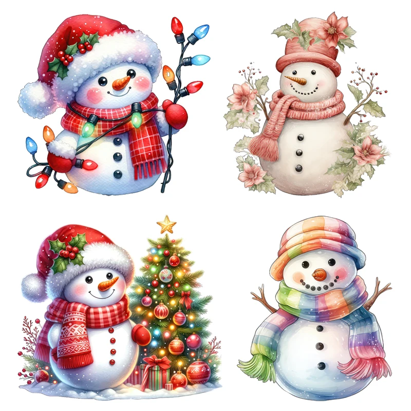 Three-Ratels-QA32-lovely-snowman-cartoon-stickers-for-home-decoration ...