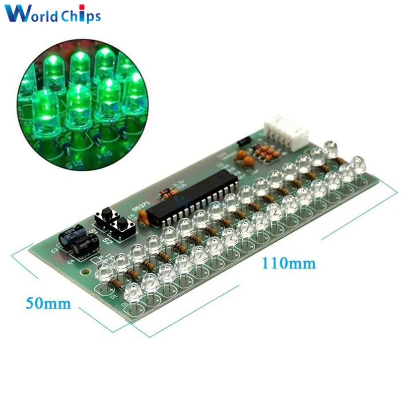 Mcu Adjustable Display Pattern Led Vu Meter Level Indicator Amplifier ...