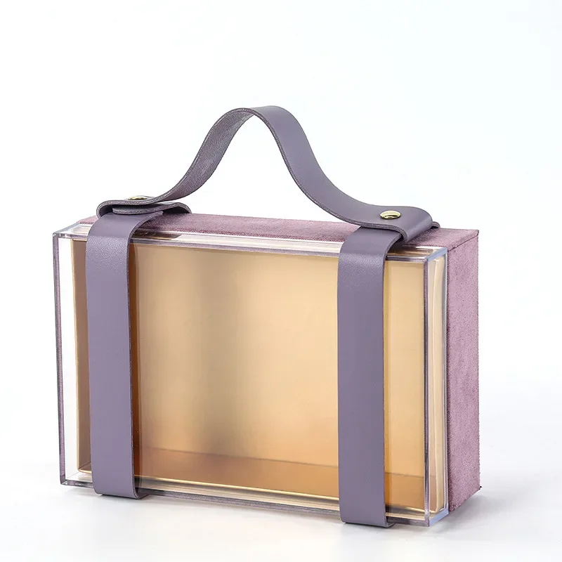 Acrylic-Gift-Boxes-with-Leather-Handle-Luxury-Valentine-s-Day-Treat-Box ...