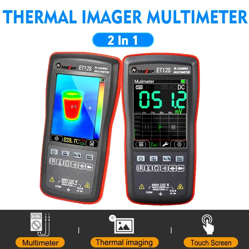 TOOLTOP-Touch-Thermal-Imager-Multimeter-IR-Camera-Voltage-Ohm-on-off-Diode-for-PCB-Electronic ...