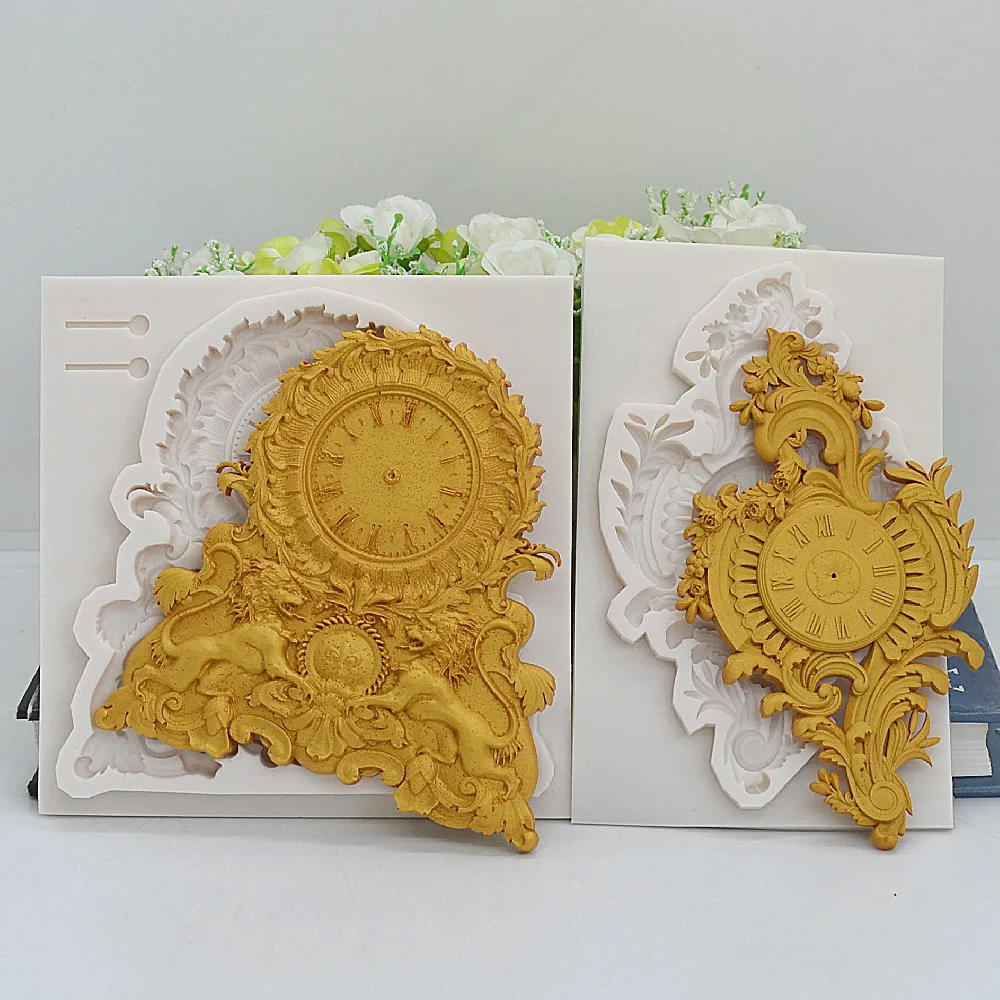 Clock-Silicone-Mold-Handmade-DIY-Cake-Chocolate-Candy-Decoration-Mold ...