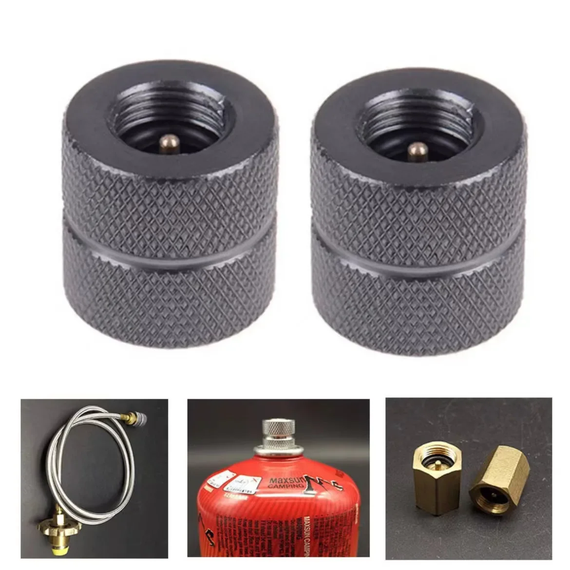 Butane-Stove-Gas-Refill-Adapter-Portable-Cartridge-Gas-Nozzle-Aluminium ...