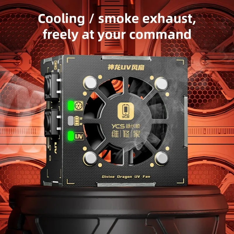 YCS 2 in1 Dual Function Cooling Curing Fan Kit - Fast Cooling UV Curing ...