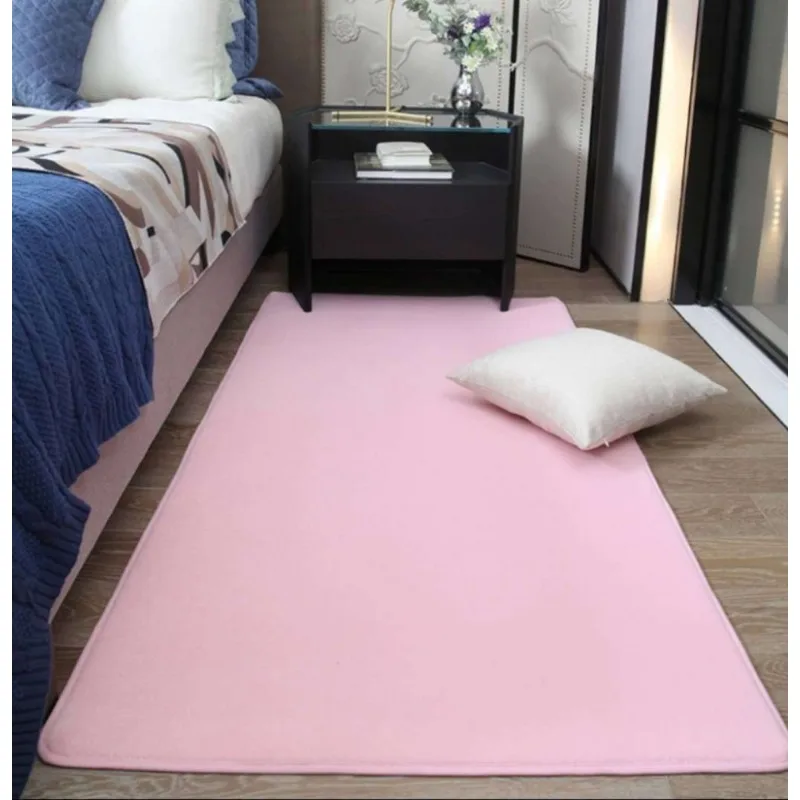 Mat-Children-s-Solid-Color-Thick-Velvet-Furry-Floor-Pink-Fluffy-Rugs ...