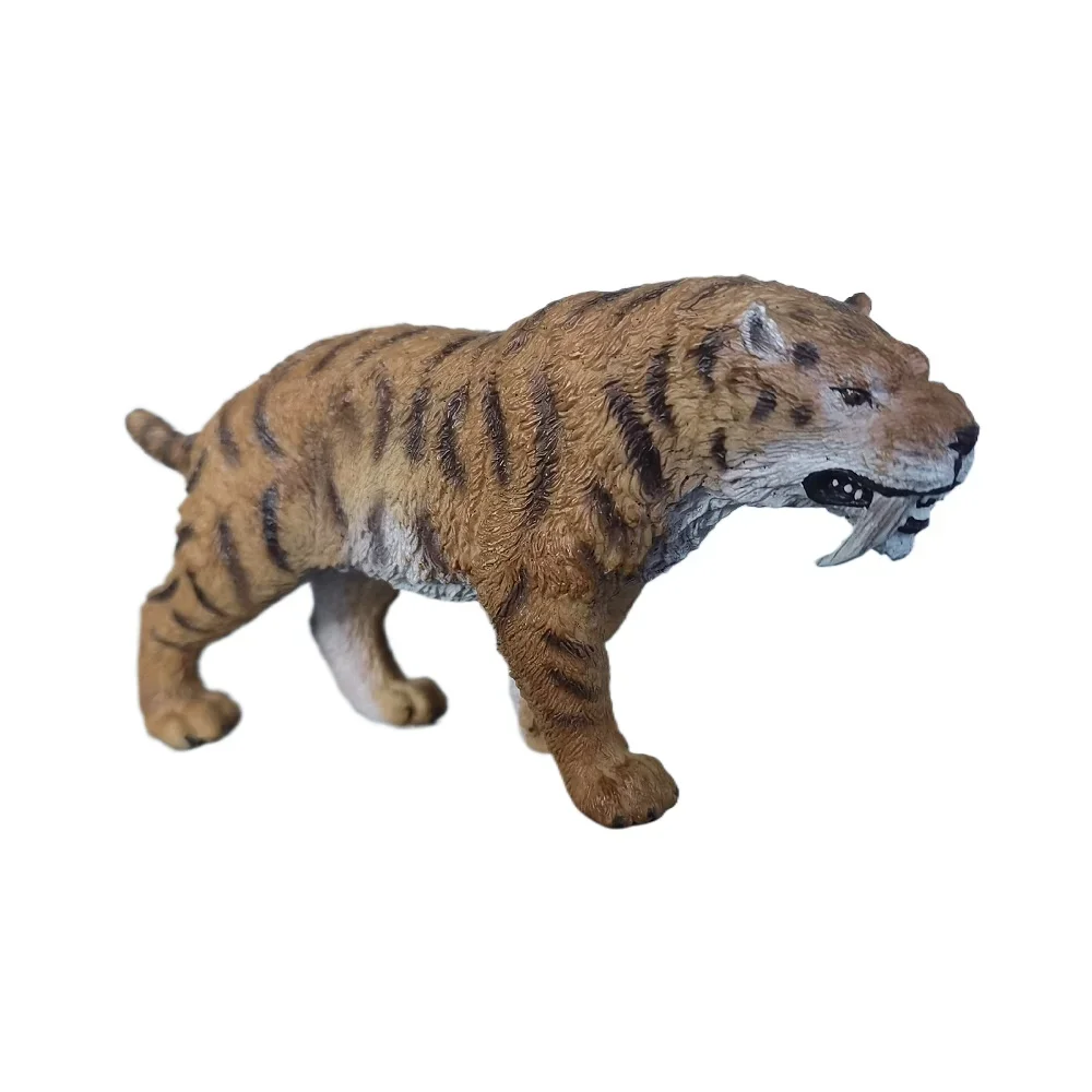 TNG-Prehistoric-Animal-Smilodon-saber-toothed-tiger-Classic-Toy-Figure ...