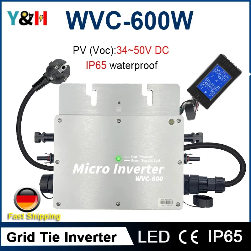 600W WVC Serie Wasserdichte Grade IP65 Micro Grid Verbunden MPPT ...