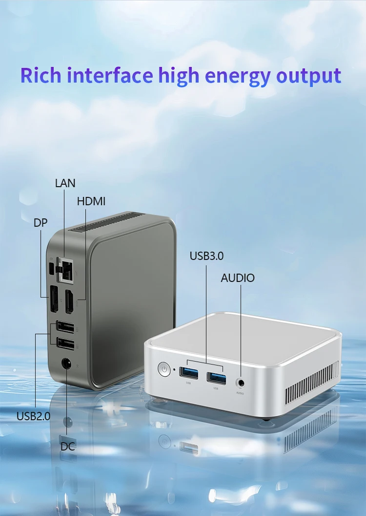 Cheap FAN Mini PC Intel N150 1*DP 1*HD WiFi5 1*LAN RJ45 Windows 11 ...