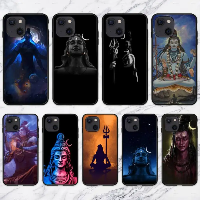 Lord shiva 아이폰용 전화 케이스, 아이폰 11 12 미니 13 14 프로 XS 맥스 X 8 7 6s 플러스 5 SE ...