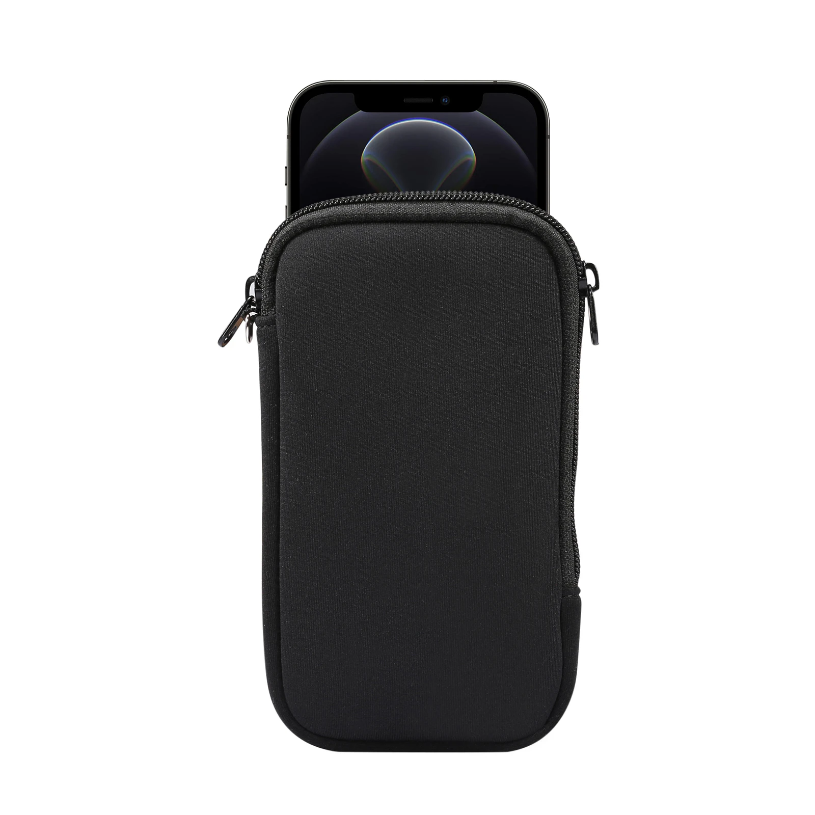 Universal Neoprene Zipper Phone Bag Pouch For iPhone 11 12 13 mini 14 ...