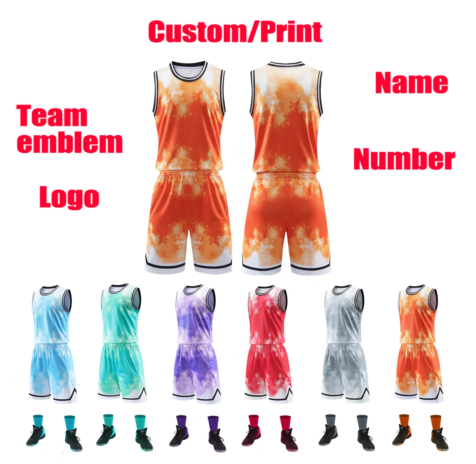 Basketball jersey custom Basketball training suit Adult and Kids ...