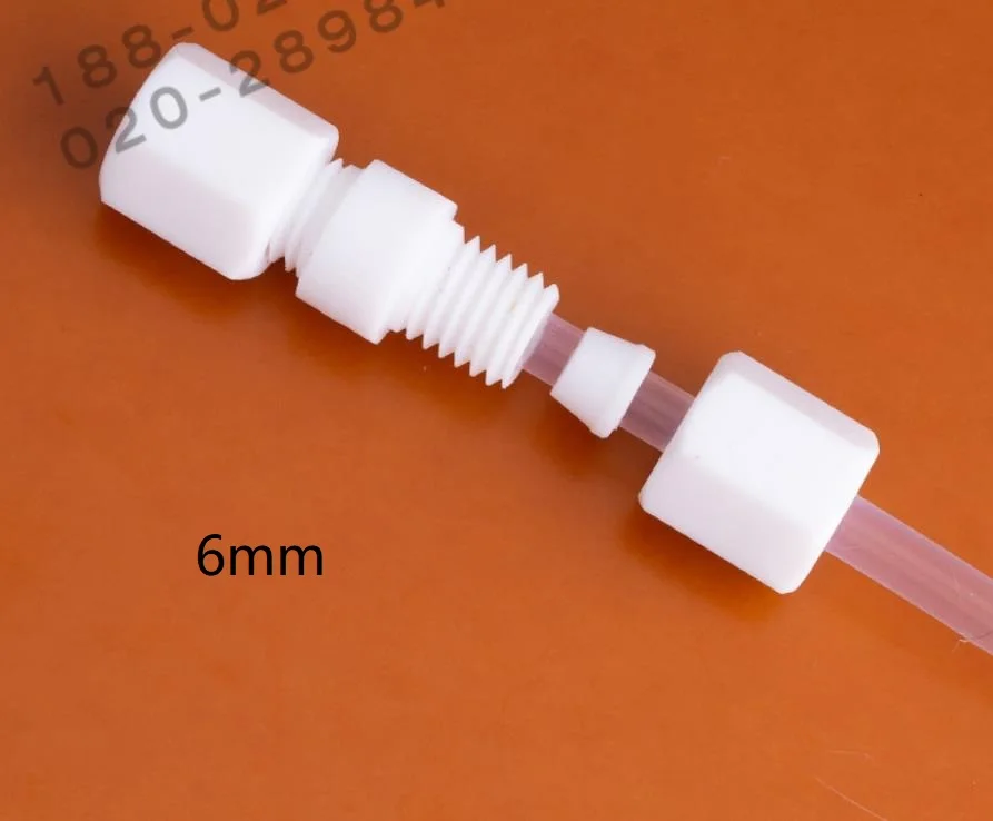 6mm-hole-PTFE-straight-Ferrule-Connector-union-joint-polytef-Bite-type ...