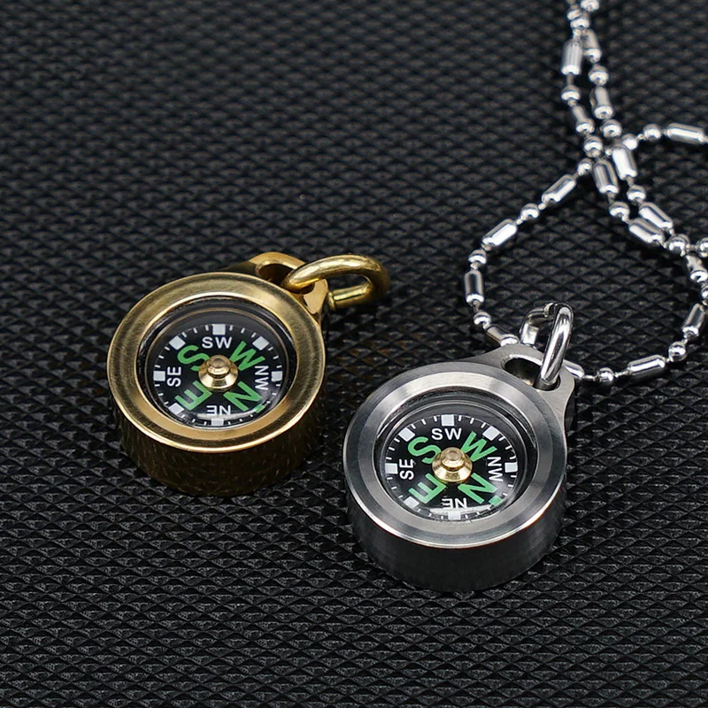 CooYoo CPS1 Titanium Alloy/copper Mini Compass Outdoor Pointing Needle ...