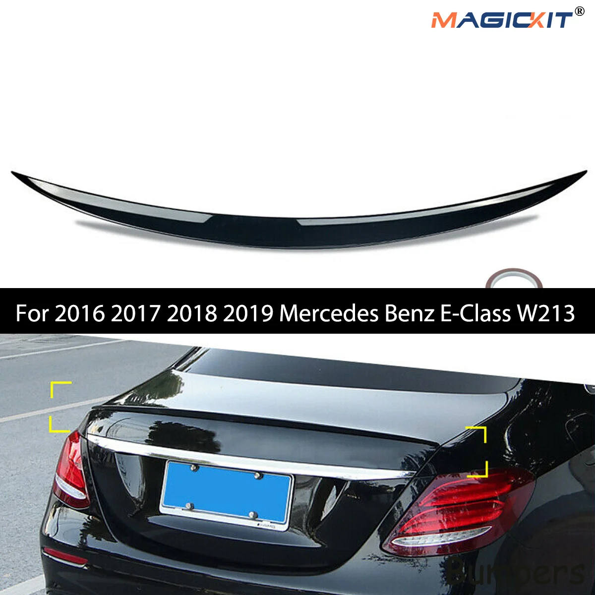 MagicKit-Rear-Trunk-Spoiler-Wing-For-2016-2019-Mercedes-Benz-E-Class ...
