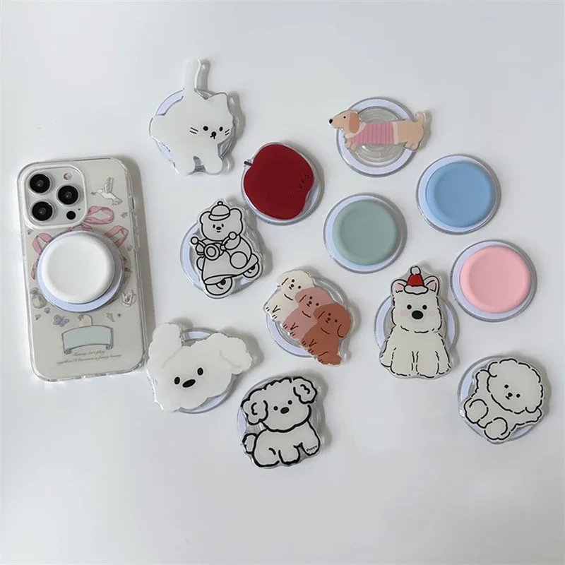 Cute-Phone-Holder-Korean-Dog-Cat-Bear-Flower-Grip-Tok-For-Magsafe ...