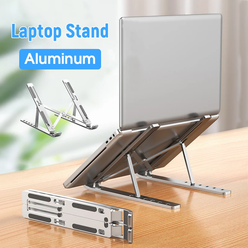 Aluminum-Alloy-Laptop-Holder-Stand-Adjustable-Foldable-Portable-for ...