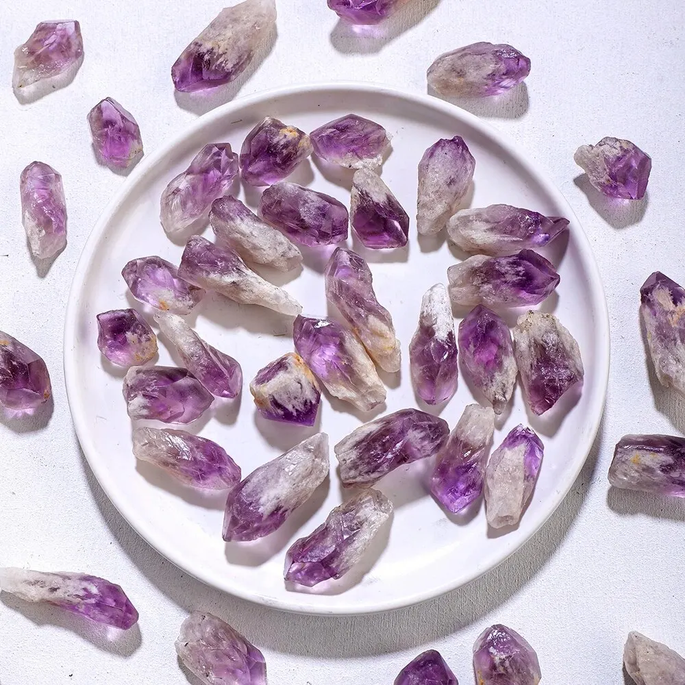 100g-bag-Natural-Amethyst-Teeth-Healing-Purple-Quartz-Crystal-Point ...