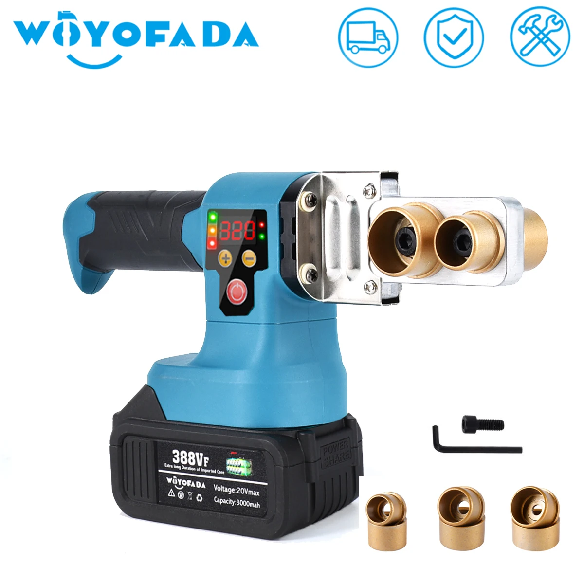 Cordless Plastic Welding Machine PE/PPR/PB/PPC Pipe Melter Welding Machine Rechargeable Hot Melt ...