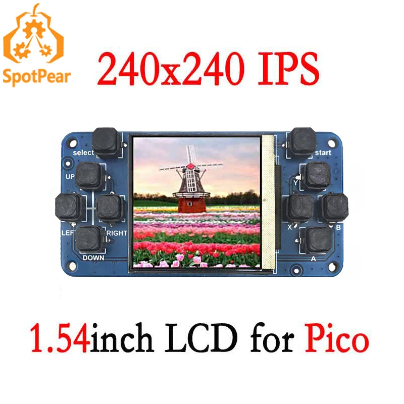 Raspberry Pi Pico Display 1.54inch Lcd 240×240 Ips 1.54 Inch Screen ...
