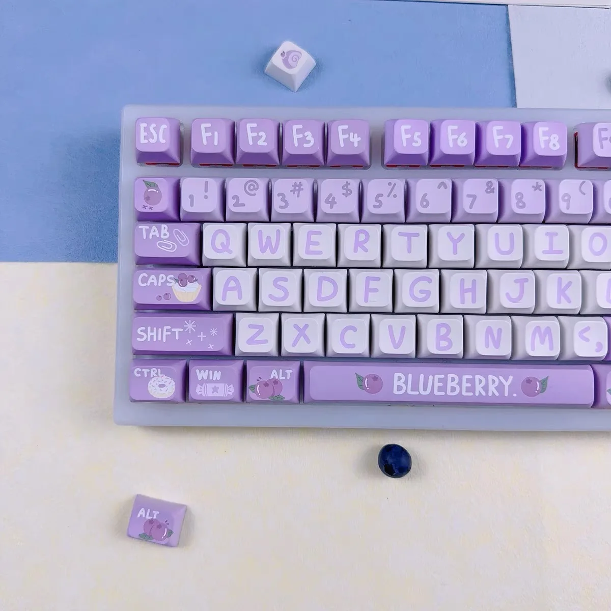 Mekanik-klavye-i-in-Keycaps-Blueberry-sevimli-XDA-profil-PBT-klavye-tu ...