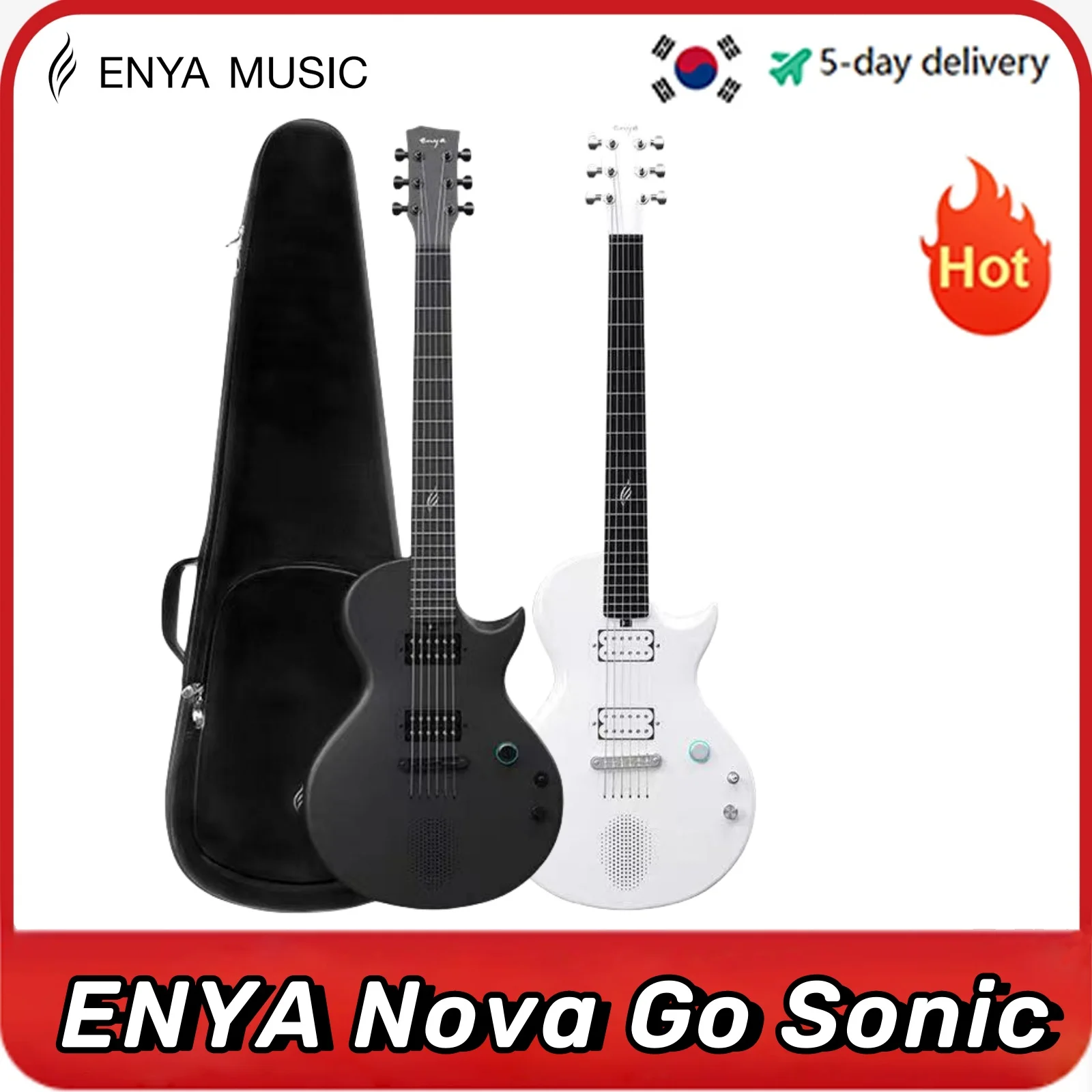 ENYA-Nova-Go-Sonic-Carbon-Fiber-Electric-Guitar-with-Bag-for-Beginner ...